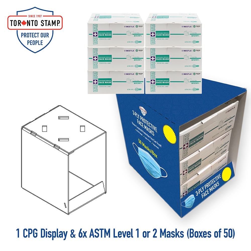 Retail Prepack-Mask Module with 6x ASTM 2 Mask Boxes